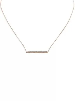 LB EXCLUSIVE 14k Rose Gold Diamond Necklace - Pink