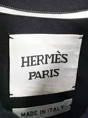 Hermès Smocked Embroidered Blouse