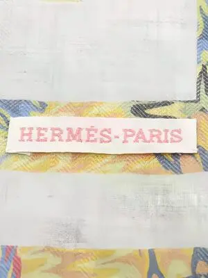 Hermès 2010s Carré 90 Marble Ex‑libris Scarf - Neutrals