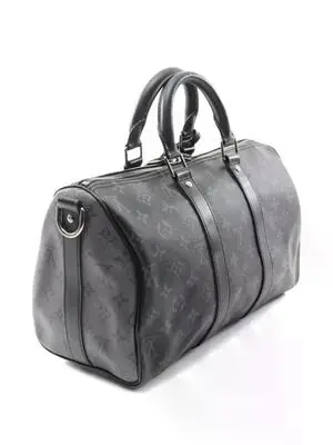LOUIS VUITTON Keepall Bandoulière Two-way Duffle Bag - Black