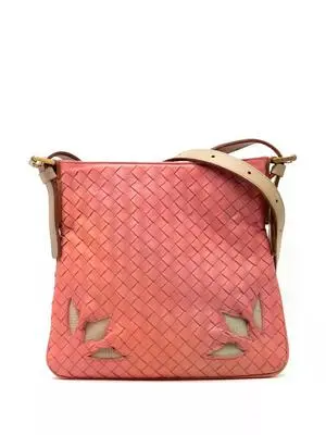 Bottega Veneta Nappa Intrecciato Crossbody Bag - Pink