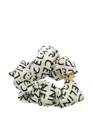 Celine Triomphe Logo-print Scrunchie