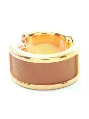 HERMÈS 2010s Olymp PM Leather Ear Cuff Ring