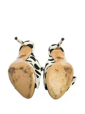 CHARLOTTE OLYMPIA 100mm Polka-dot Bow Sandals - White
