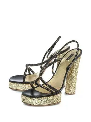 Marc Jacobs 140mm Glitter-embellished Platform Sandals