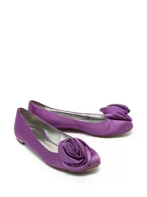 GIUSEPPE ZANOTTI Satin Ballet Flats