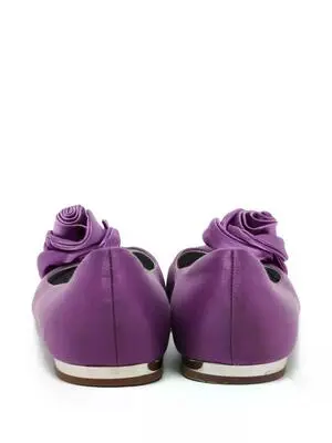 GIUSEPPE ZANOTTI Satin Ballet Flats