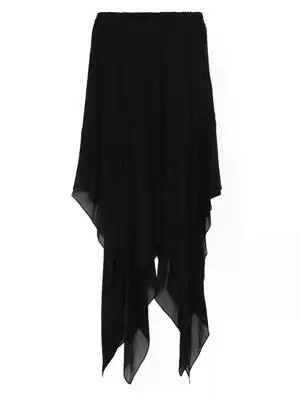Saint Laurent 1990s Silk Asymmetric Skirt