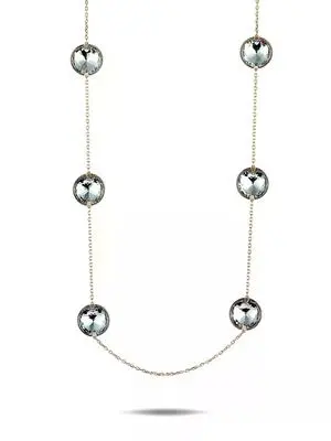 SWAROVSKI 14k Yellow Globe Strandage Crystal Necklace - Gold