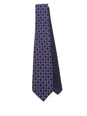 Versace 2000s Silk Tie - Black