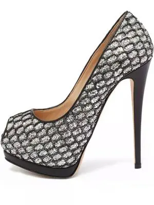 GIUSEPPE ZANOTTI Glitter Stiletto Pumps