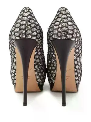 GIUSEPPE ZANOTTI Glitter Stiletto Pumps