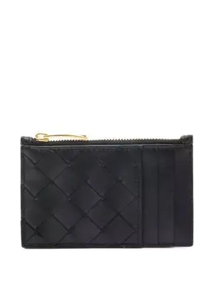 Bottega Veneta 2021 Intrecciato Leather Card Case - Black