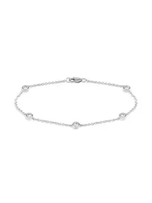 LB EXCLUSIVE 14k White Gold Diamond Bracelet - Silver