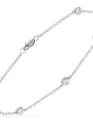 LB EXCLUSIVE 14k White Gold Diamond Bracelet - Silver
