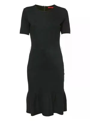 Carolina Herrera Vintage Ruffle-hem Dress