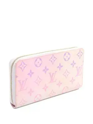 LOUIS VUITTON 2010s Monogram Zip Wallet - White