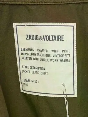 Zadig&Voltaire Cotton Jacket With Tie Belt And Patch Pockets