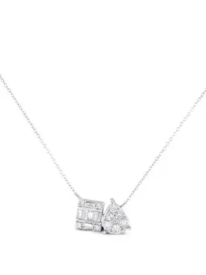 LB EXCLUSIVE 14k Gold Diamond Necklace - White