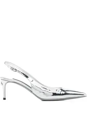 Dolce & Gabbana 65mm Mirror-effect Slingback Pumps