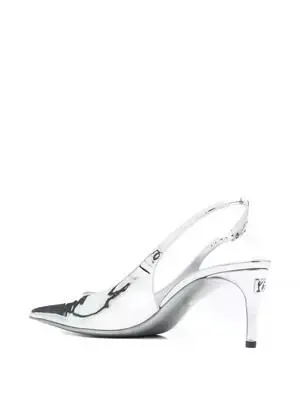 Dolce & Gabbana 65mm Mirror-effect Slingback Pumps