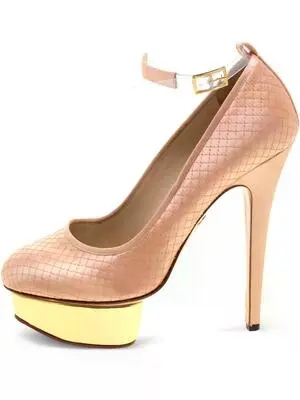 CHARLOTTE OLYMPIA Quilted Platform Pumps