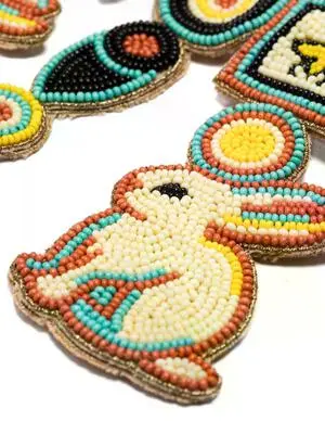 Gucci 2020s Rabbit-motif Beaded Necklace