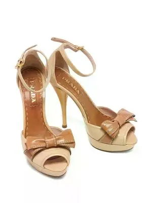 Prada Leather Heeled Sandals