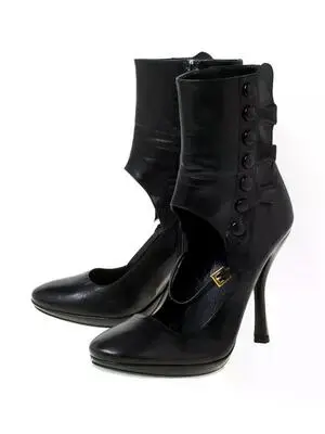 Prada Leather Heeled Boots