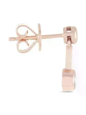 LB EXCLUSIVE 14k Rose Gold Diamond Drop Earrings - Pink