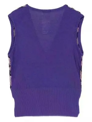 Versace 2000s Sequin-embellished Vest