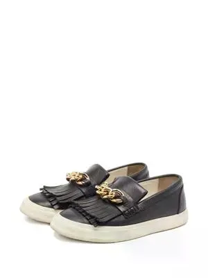 GIUSEPPE ZANOTTI Fringed Leather Sneakers