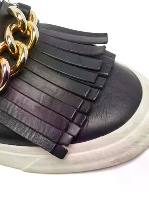 GIUSEPPE ZANOTTI Fringed Leather Sneakers