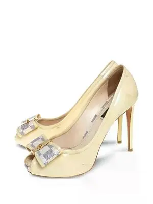 LOUIS VUITTON Bow-detail Heeled Pumps