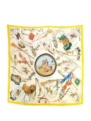 Hermès 1970s Cavalerie Française Silk Scarf
