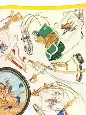Hermès 1970s Cavalerie Française Silk Scarf