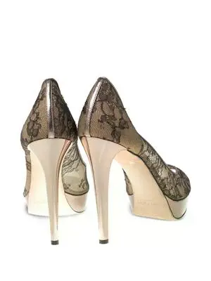 JIMMY CHOO 120mm Dahlia Peep Toe Pumps