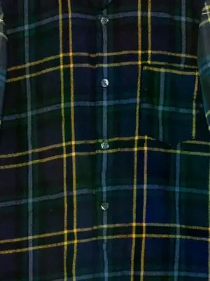 Comme Des Garçons Plaid Pattern Shirt