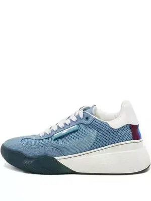 Stella McCartney Denim-mesh Platform Sneakers