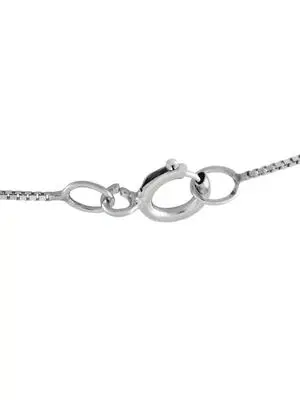 LB EXCLUSIVE 14k White Gold Diamond And Sapphire Necklace