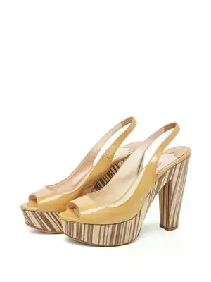 Prada 120mm Slingback Peep-toe Sandals