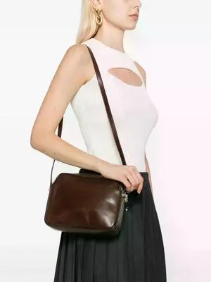 FERRAGAMO 1970s Leather Shoulder Bag