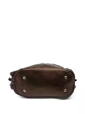 LOUIS VUITTON Textured Leather Shoulder Bag - Brown