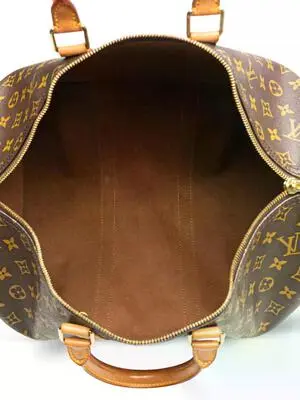 LOUIS VUITTON 1995 Monogram Keepall 45 Travel Bag - Brown