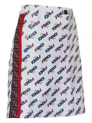 Fendi Roma All-over Logo-print Skirt