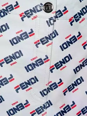 Fendi Roma All-over Logo-print Skirt