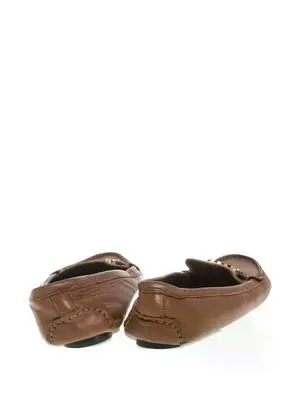 Carolina Herrera Logo-plaque Loafers - Brown
