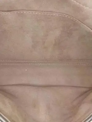 Fendi Zucca Shearling Double F Baguette Satchel - Brown