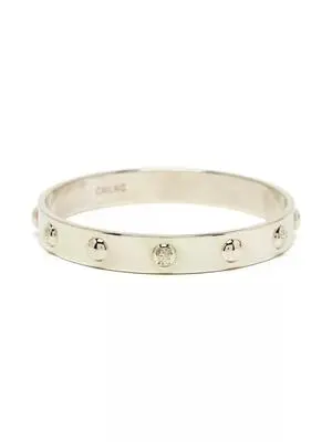 Carolina Herrera Ch Monogram Studded Bangle - Silver
