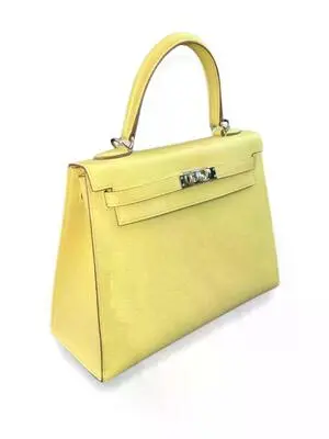 Hermès Kelly Sellier 25 Epsom-leather Palladium-hardware Tote Bag - Yellow